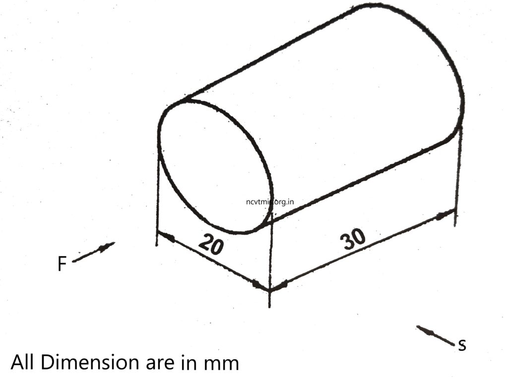 ITI AITT CITS Important Engineering Drawing Model Paper 2023 - NCVT MIS
